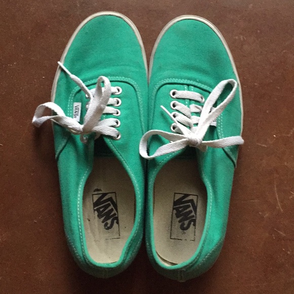 Vans | Shoes | Worn Once Unisex Mint Green Vans | Poshmark